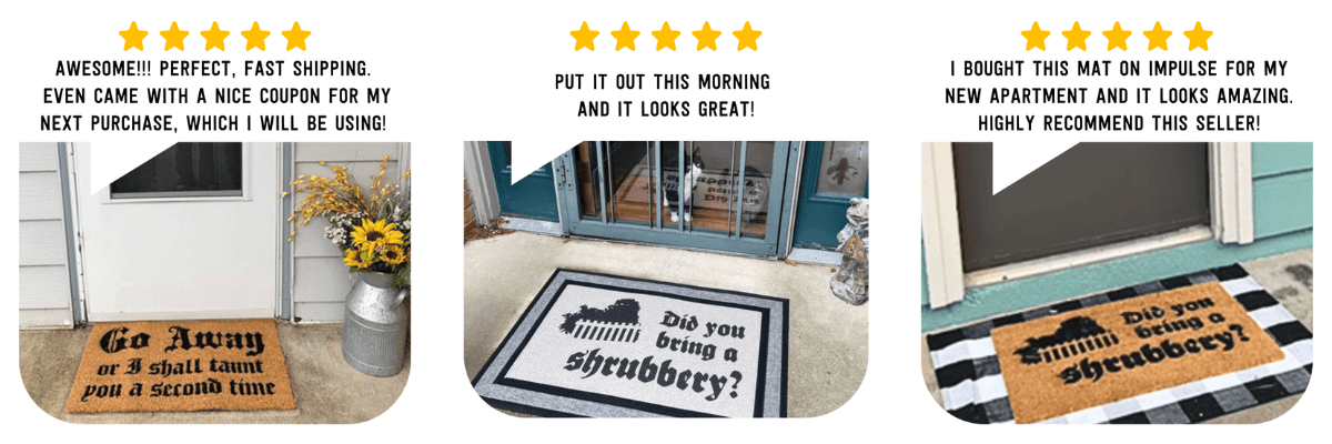 Damn Good Doormats: Art you can wipe your feet on!
