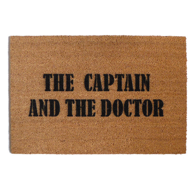 Dr. Who THE CAPTAIN AND THE DOCTOR | Damn Good Doormats | Damn Good ...