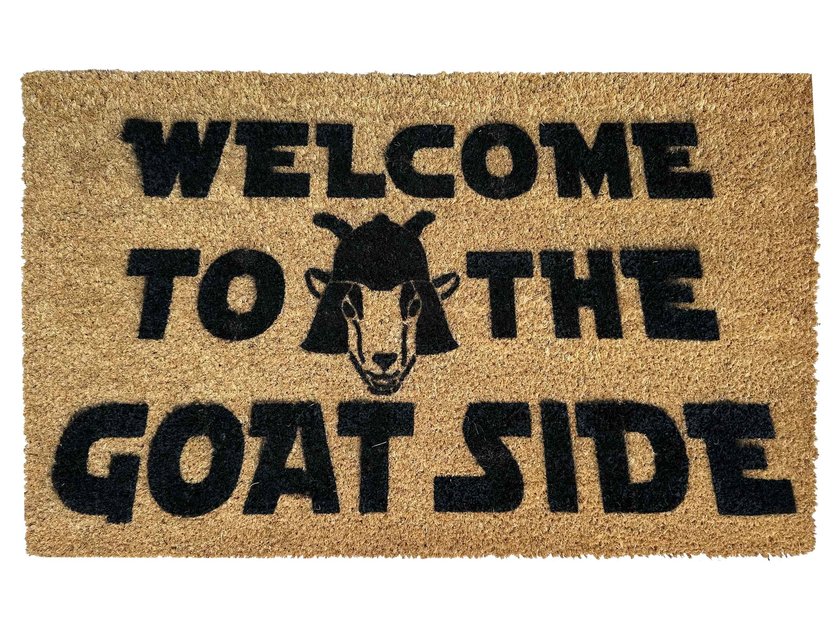 Welcome to the Goat Side | Damn Good Doormats | Damn Good Doormats: Art ...