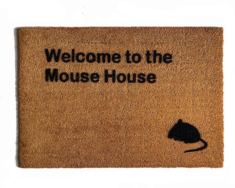 Welcome to the Mouse House doormat | Damn Good Doormats: Art you can ...